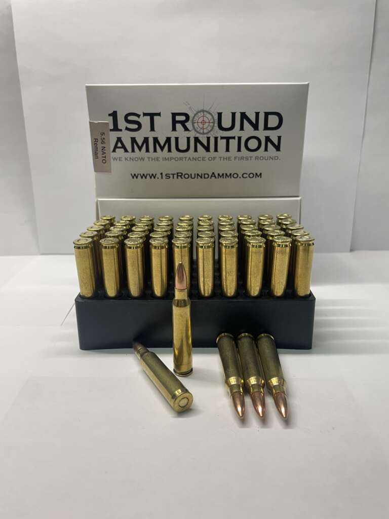 5.56×45 NATO 55gr FMJ Remanufactured - 1st Round Ammo